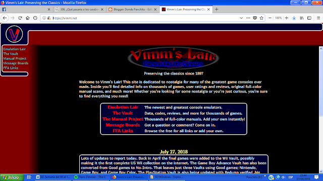 307. Ventana al Cyberespacio: Vimm's Lair