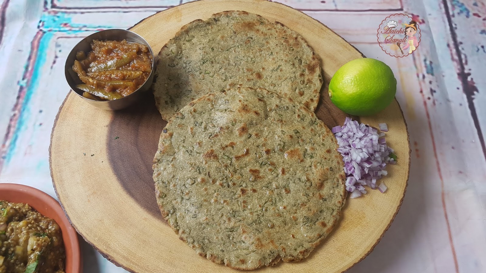 Flatbread Recipe Vegan: Methi-Masala Bhakri - Aaichi Savali