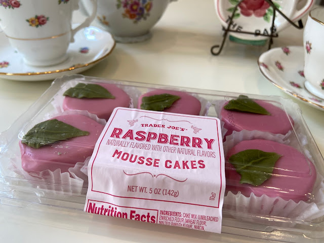 Barb's Tea Shop: Pretty in Pink: Raspberry Mousse Cakes from Trader Joe's