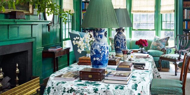 Chinoiserie Chic: The Library Dining Room
