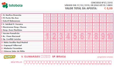 MÚLTIPLAS BASEADAS NO TOTOBOLA: totobola