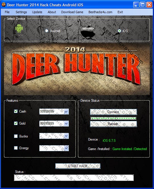 Deer Hunter 2014 Hack Cheats iOS / Android ~ App Hack