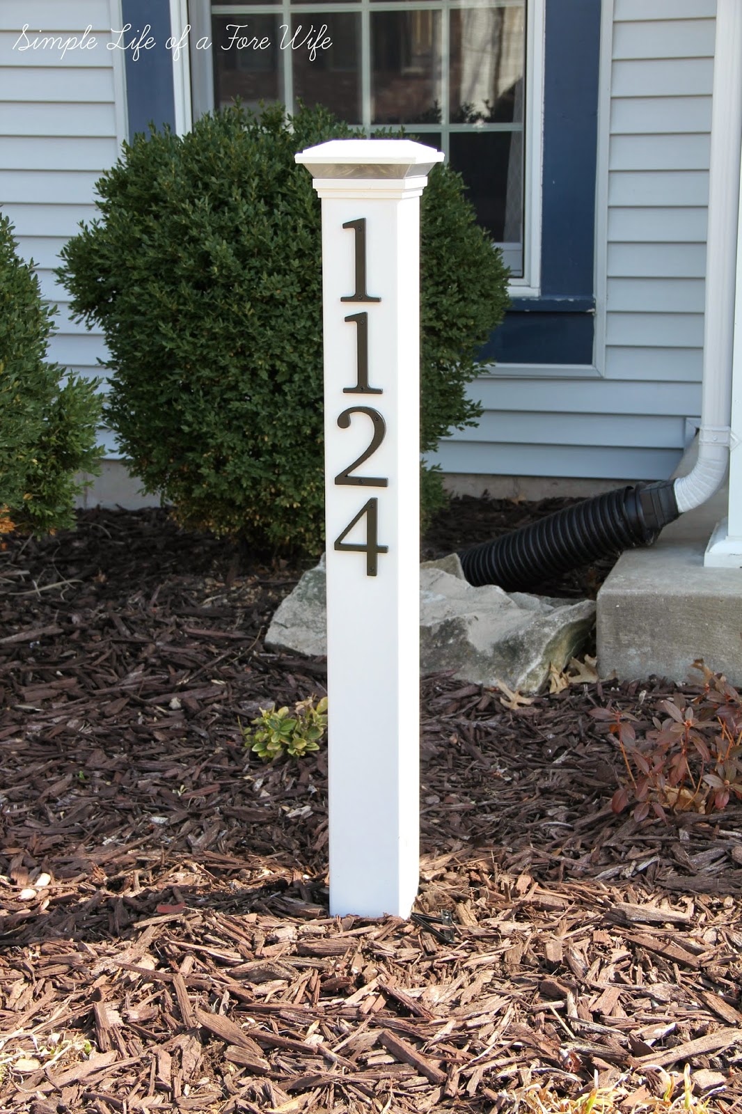 Simple Life of a Fire Wife: House Number Post