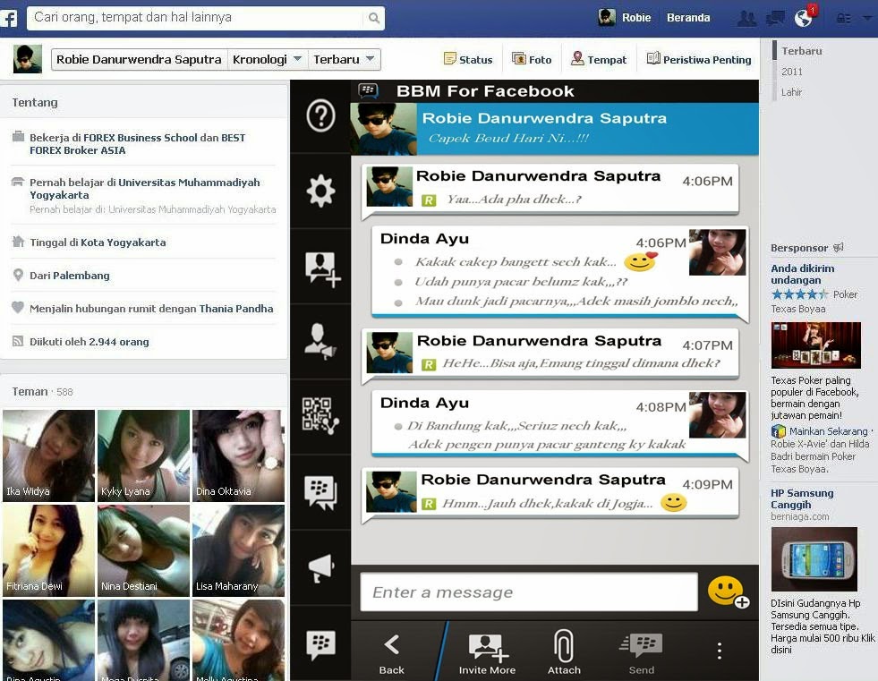 BBM For Facebook: Cara BBM an Di Facebook