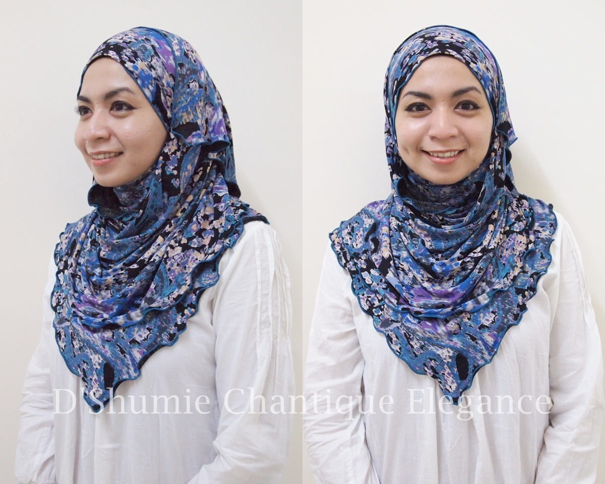 Telekung Lycra: SHAWL LYCRA COTTON PRINTED EXCLUSIVE