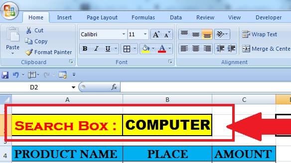 How To Create Search Box In Excel Hindi how-to-create-search-box-in-excel-hindi