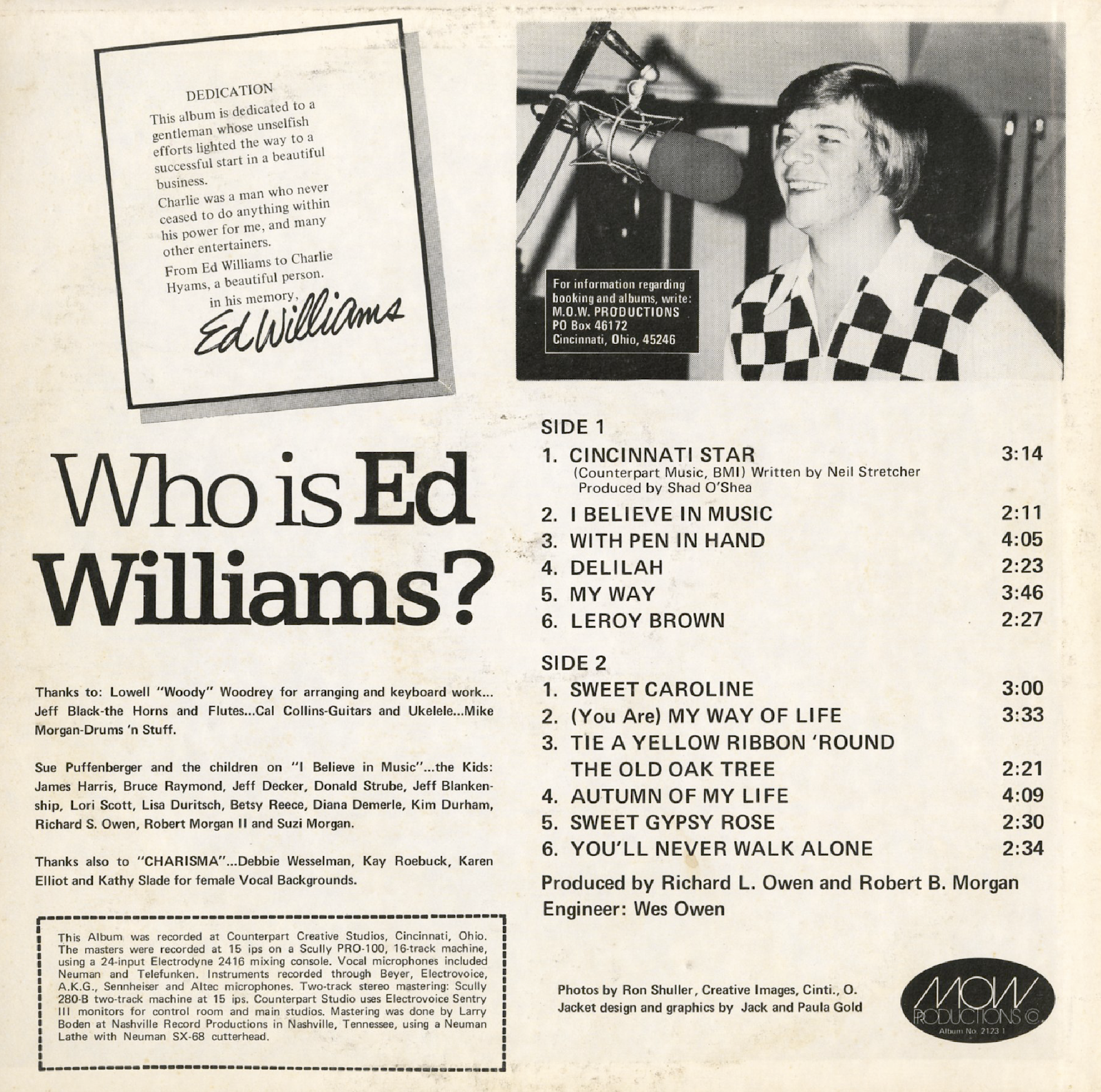 Appearing In The Motel Lounge: Who Is Ed Williams?