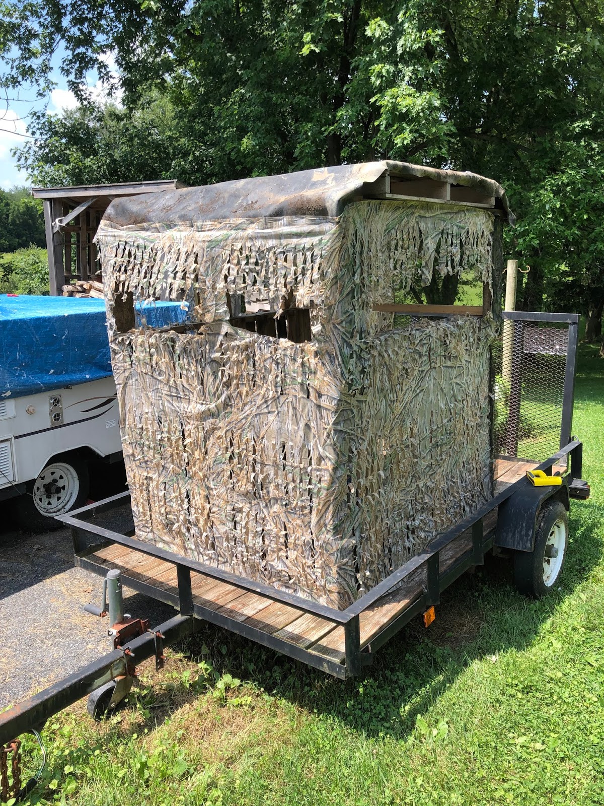 Homemade Hunting Ground Blinds