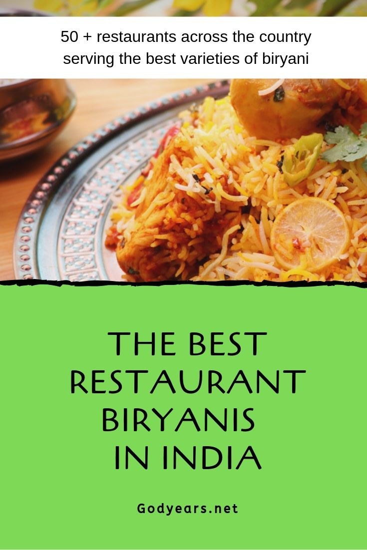 The Best Restaurant Biryanis in India