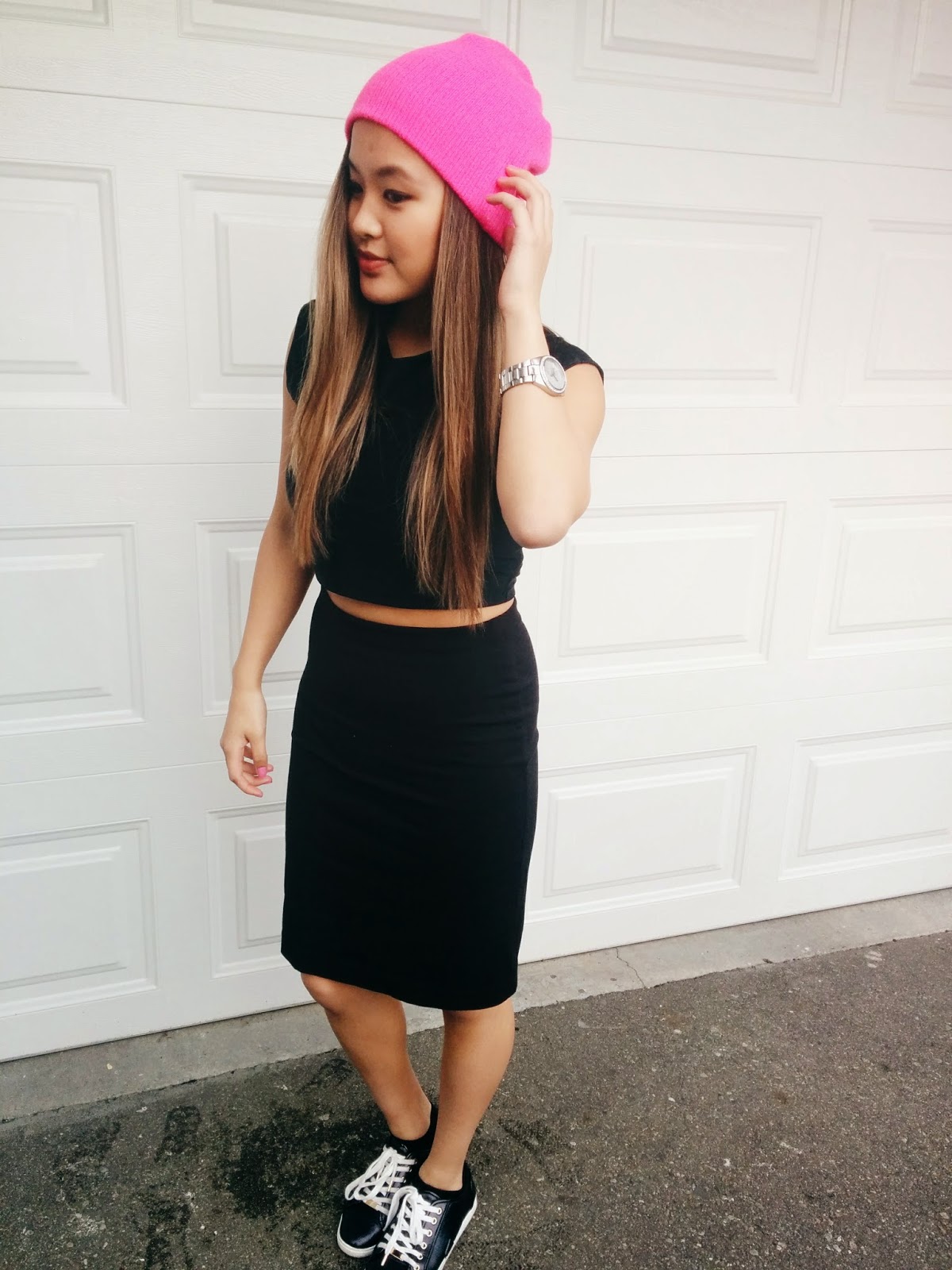 Mandy Nguyen : anti bullying day: pink toque and new kicks