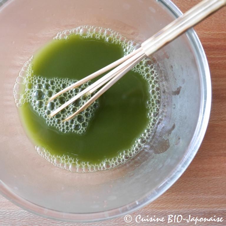 Cuisine BIO-Japonaise: Matcha pudding au tapioca
