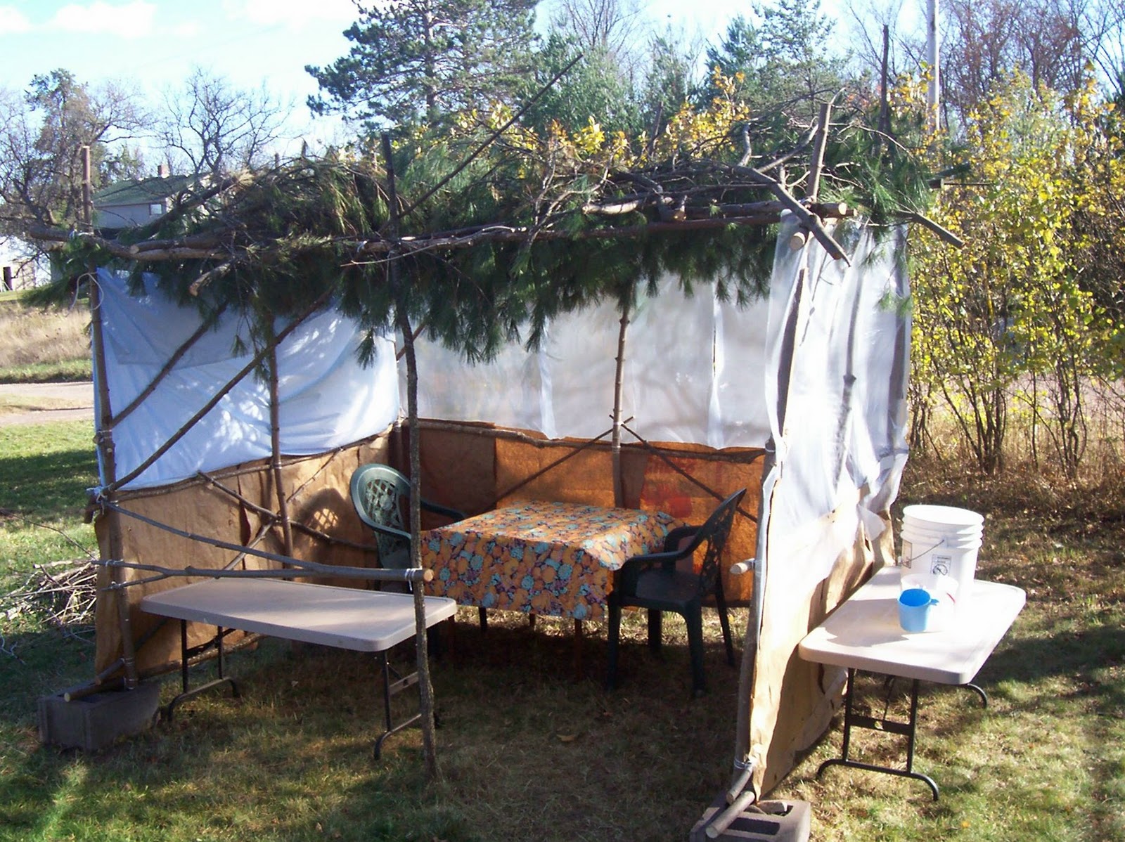 Notes from a Jewish Thoreau: Building my own Sukkah from stuff in the woods