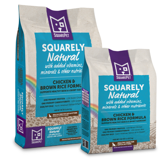 Square One Pet Nutrition with Squarely Natural for Cat + Dog Wellness