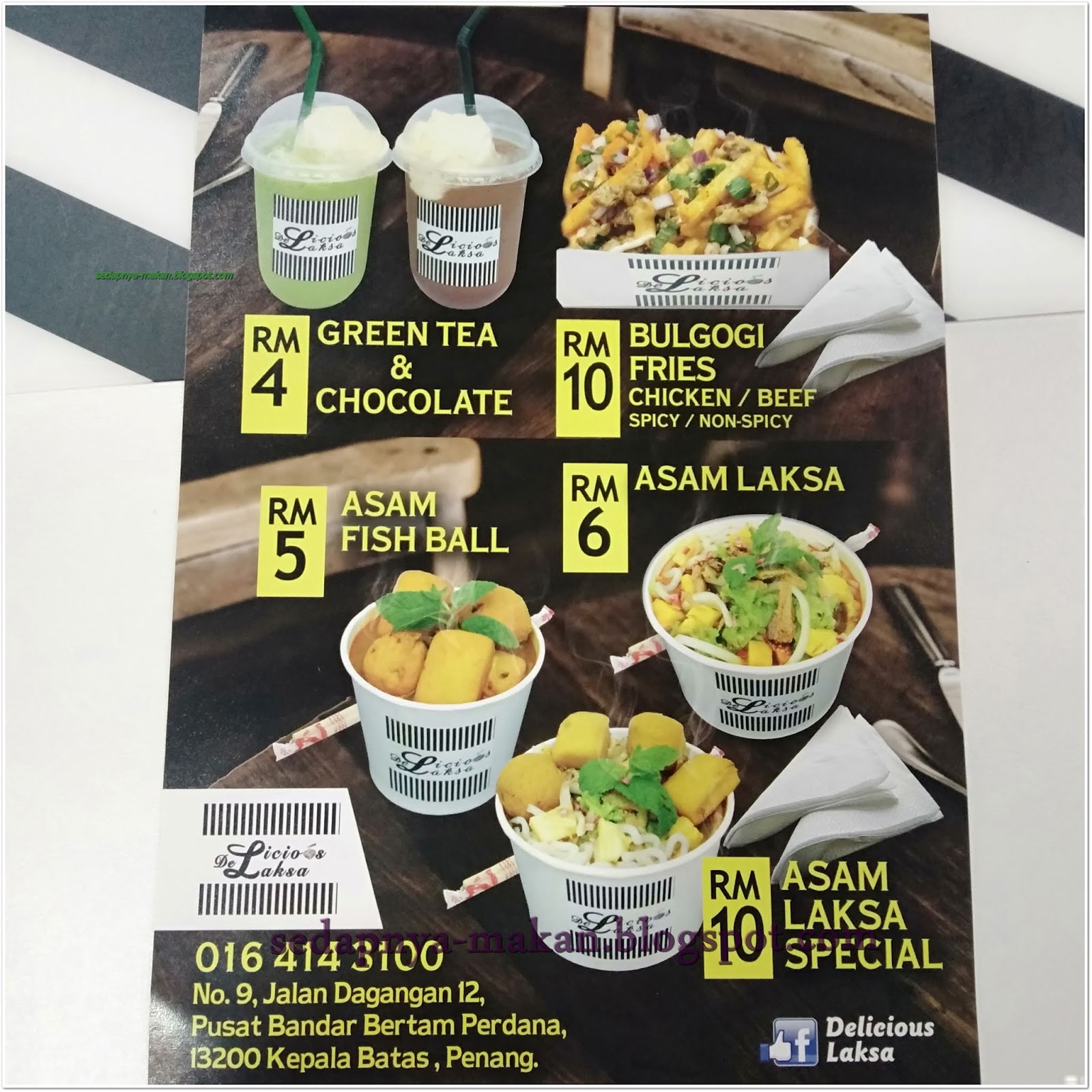 MaKaN JiKa SeDaP: Makan Laksa di De Licious Laksa, Bertam, Kepala Batas