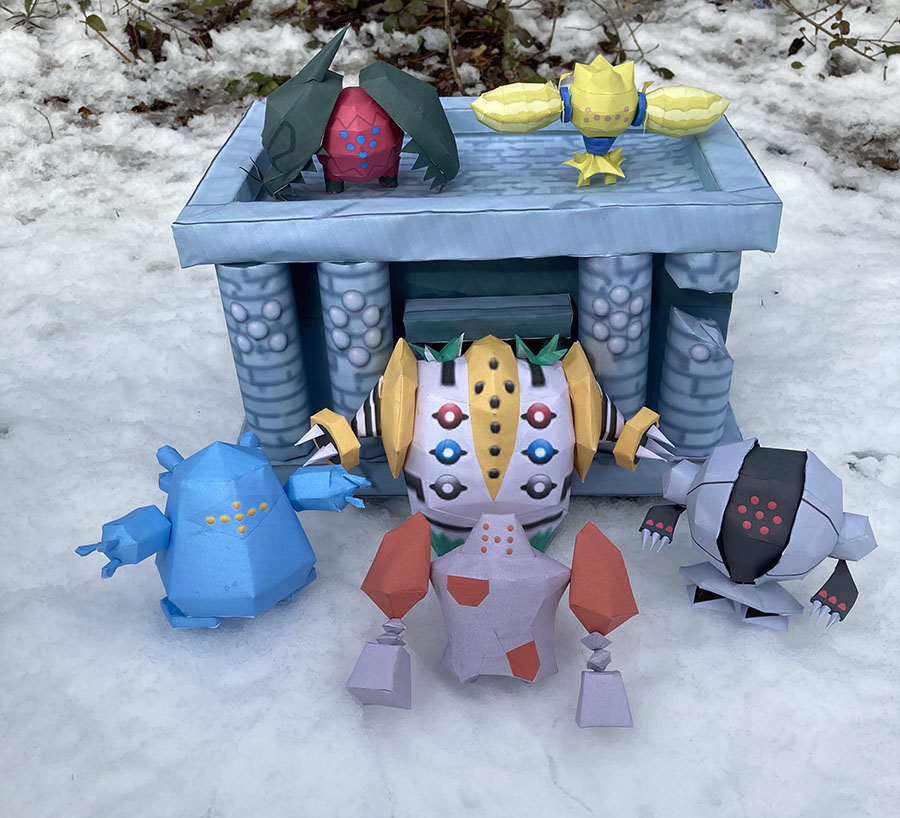 PaperPokés - Pokémon Papercraft: REGIGIGAS CHIBI