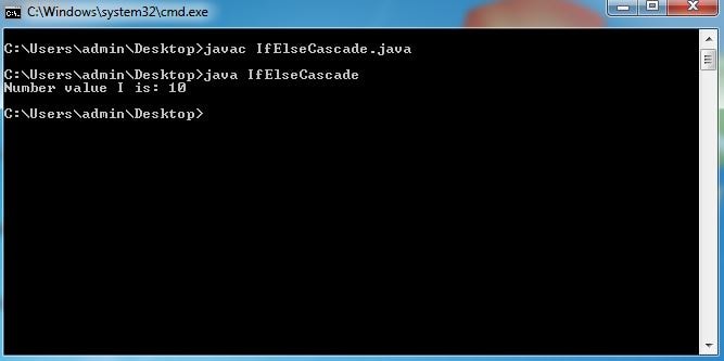 Cascading If-else control Structure. | JavaForm
