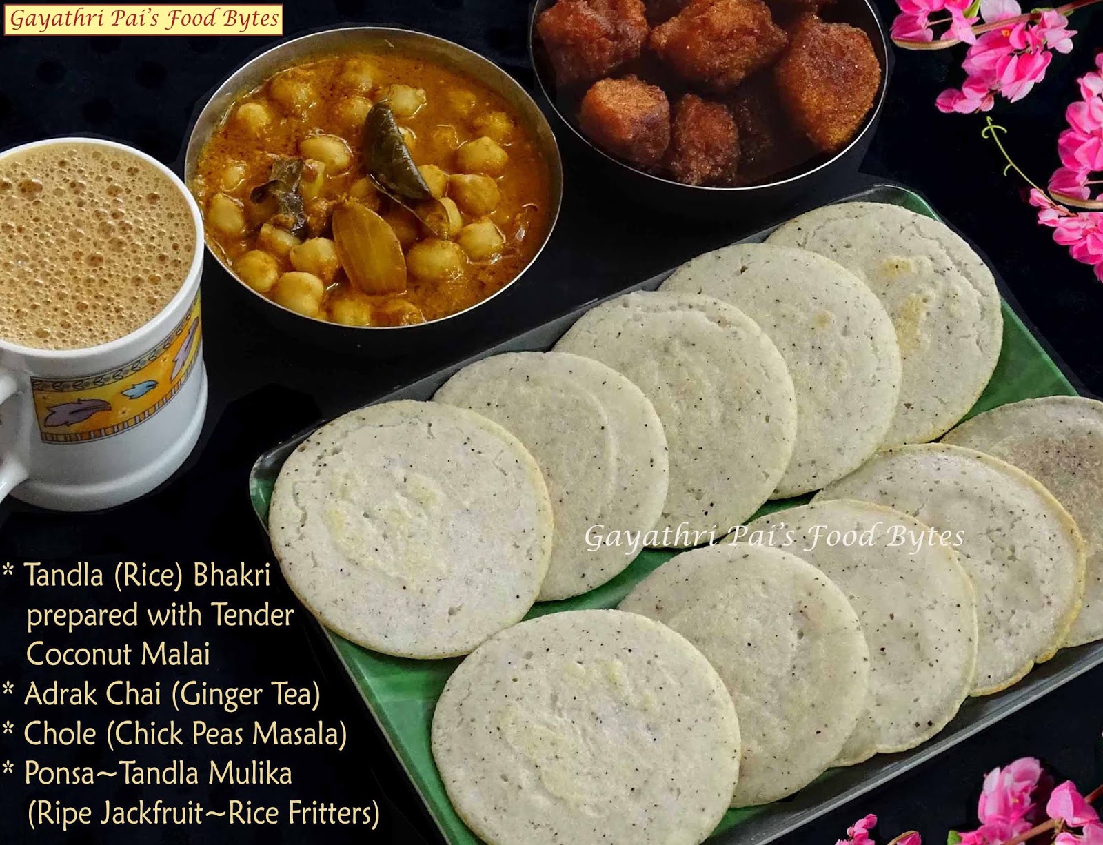 Gayathri Pai's Food Bytes: Tandla (Rice) Bhakri with tender coconut ...