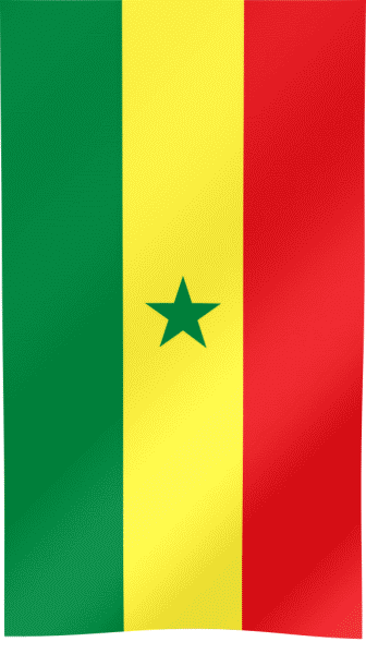 Senegal Flag GIF (Drapeau Sénégal) - All Waving Flags