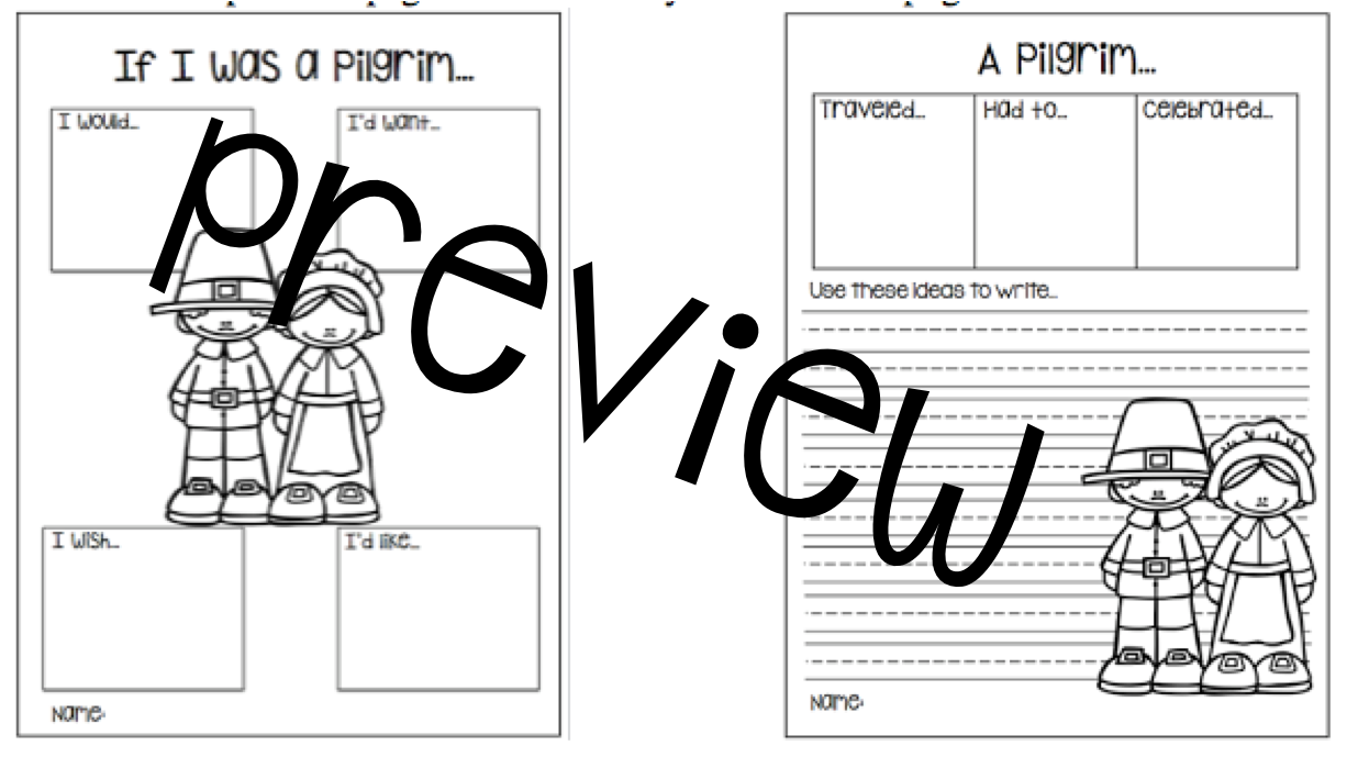 1st Grade Hip Hip Hooray!: Thanksgiving Writing Project