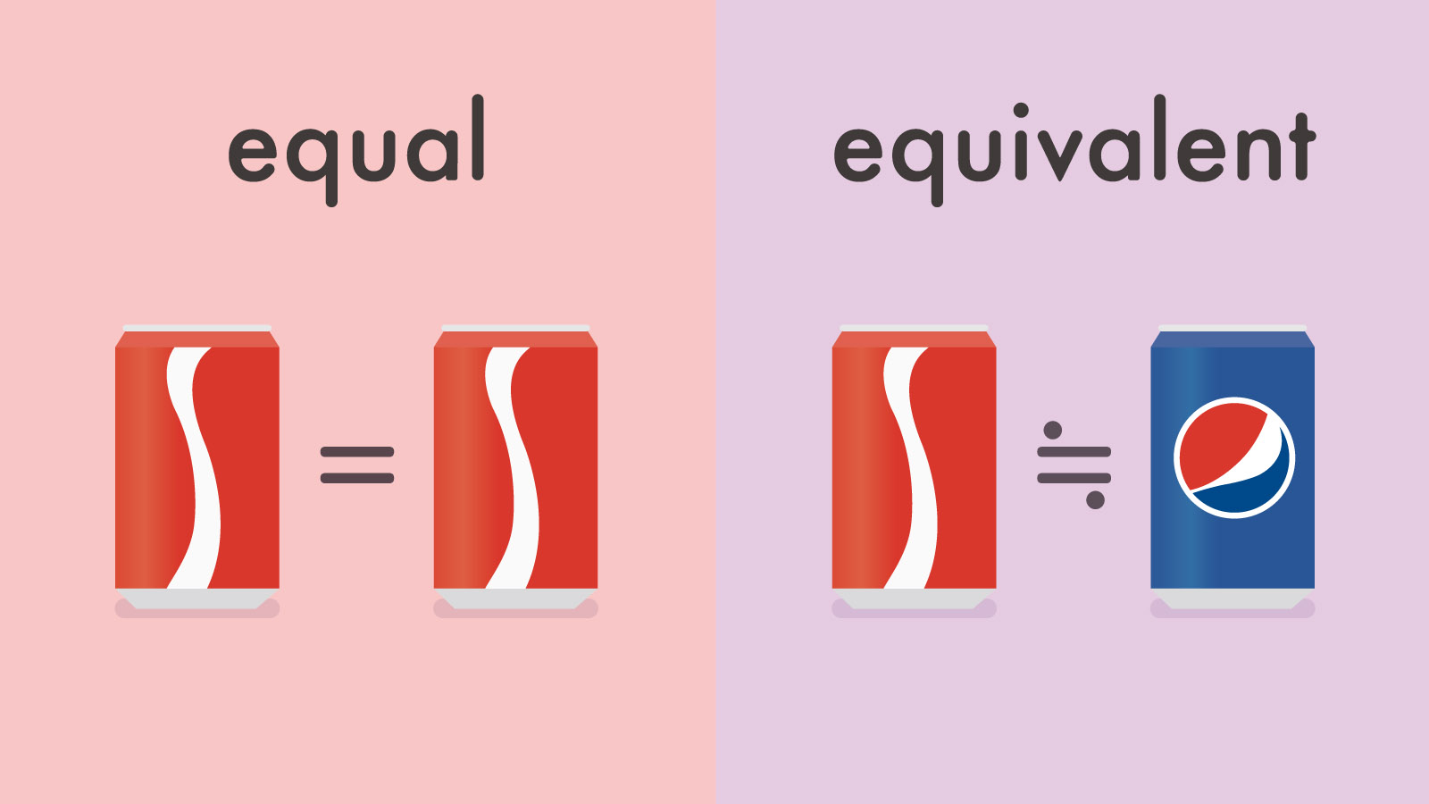 equal と equivalent の違いとは？