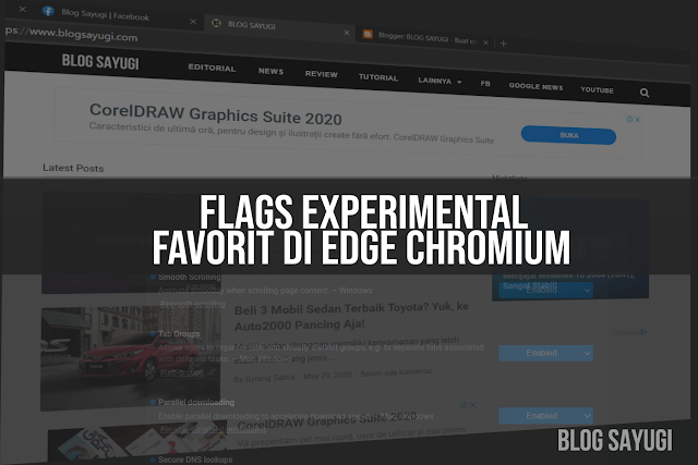 Flags Experimental Favorit Saya di Microsoft Edge Chromium! - BLOG SAYUGI