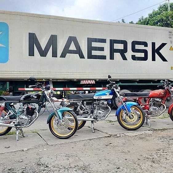 20 Gambar HD Modifikasi CB 100 Warna Biru Terbaru 2020