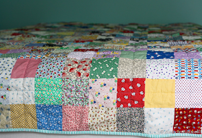 Blue is Bleu: Queen Patchwork Quilt