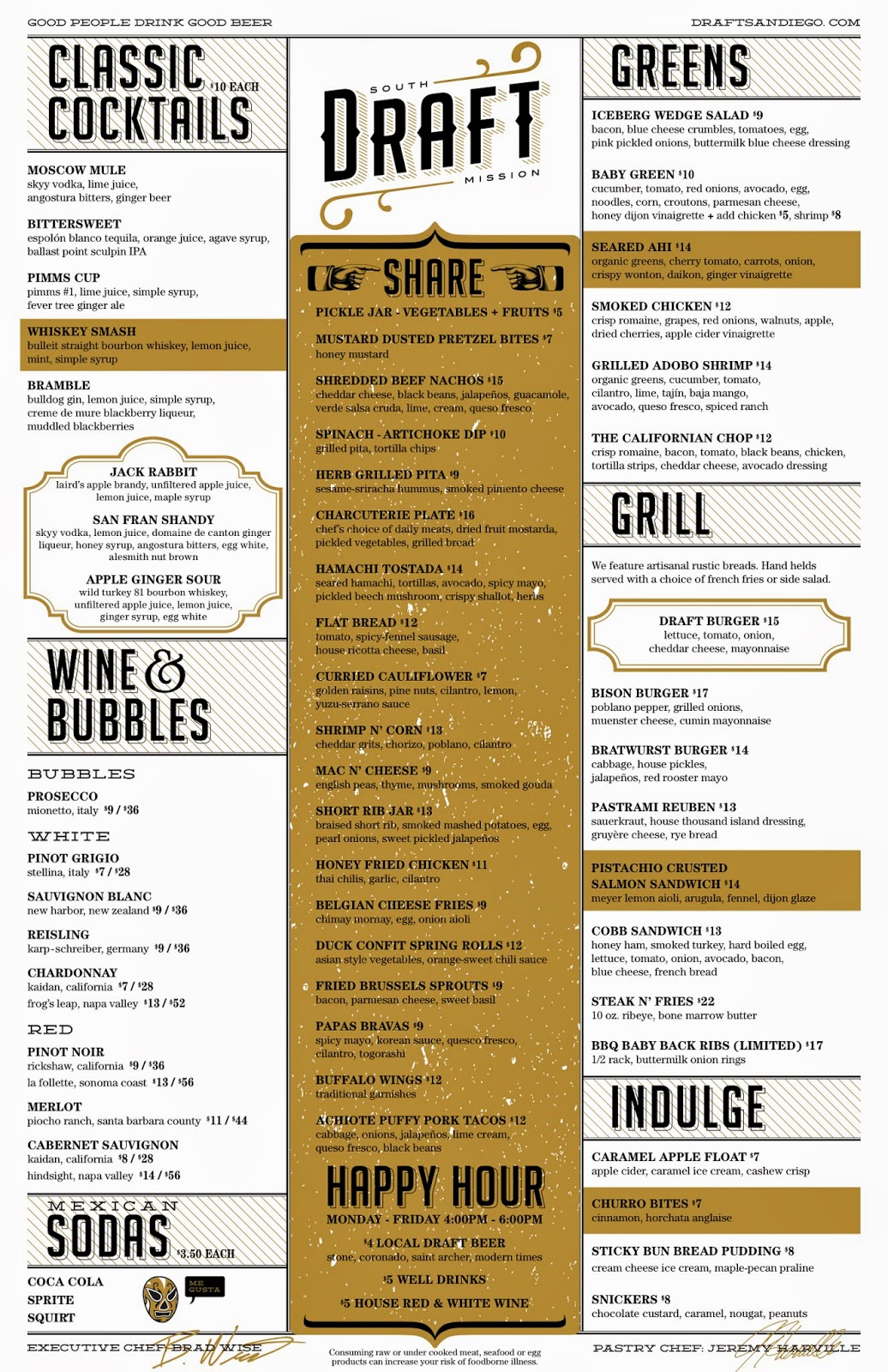 SanDiegoVille: Draft Mission Beach Introduces New Seasonal Menus