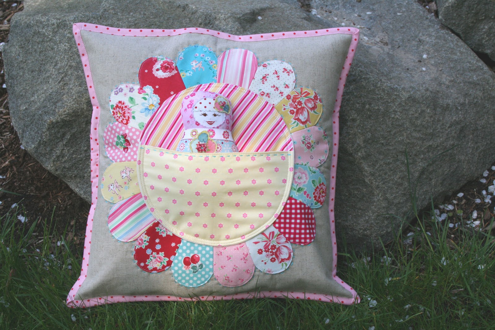 lovely little handmades: petite petal pocket pillow