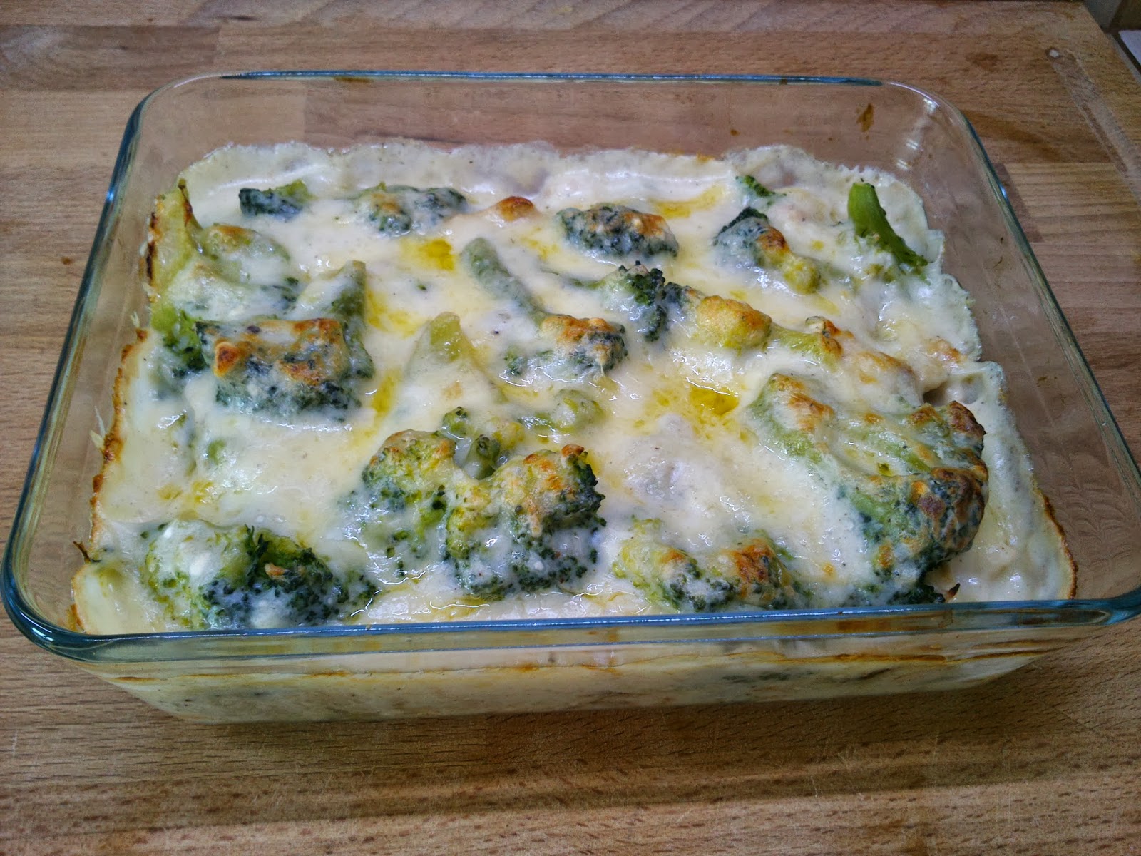 Recettes: Gratin de brocolis au saumon