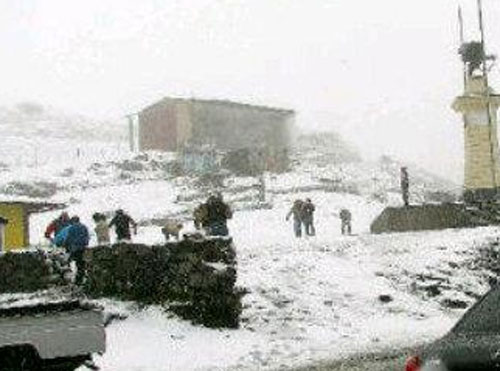 Picos de Mérida se mantienen cubiertos de nieve