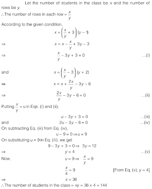 NCERT Solutions for Class 10 Maths Chapter 3 Pair of Linear Equations ...