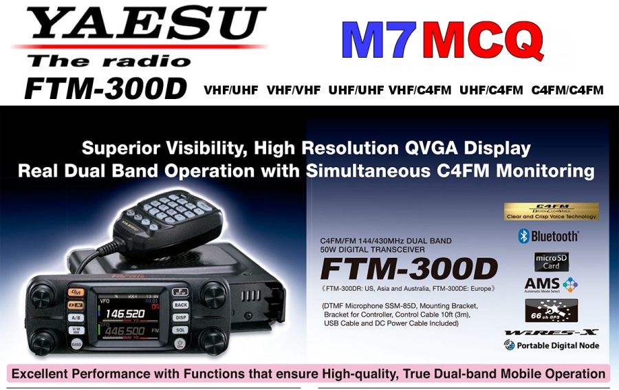 M7MCQ HAM RADIO BLOG: FTM-300D FUSION SOLUTION