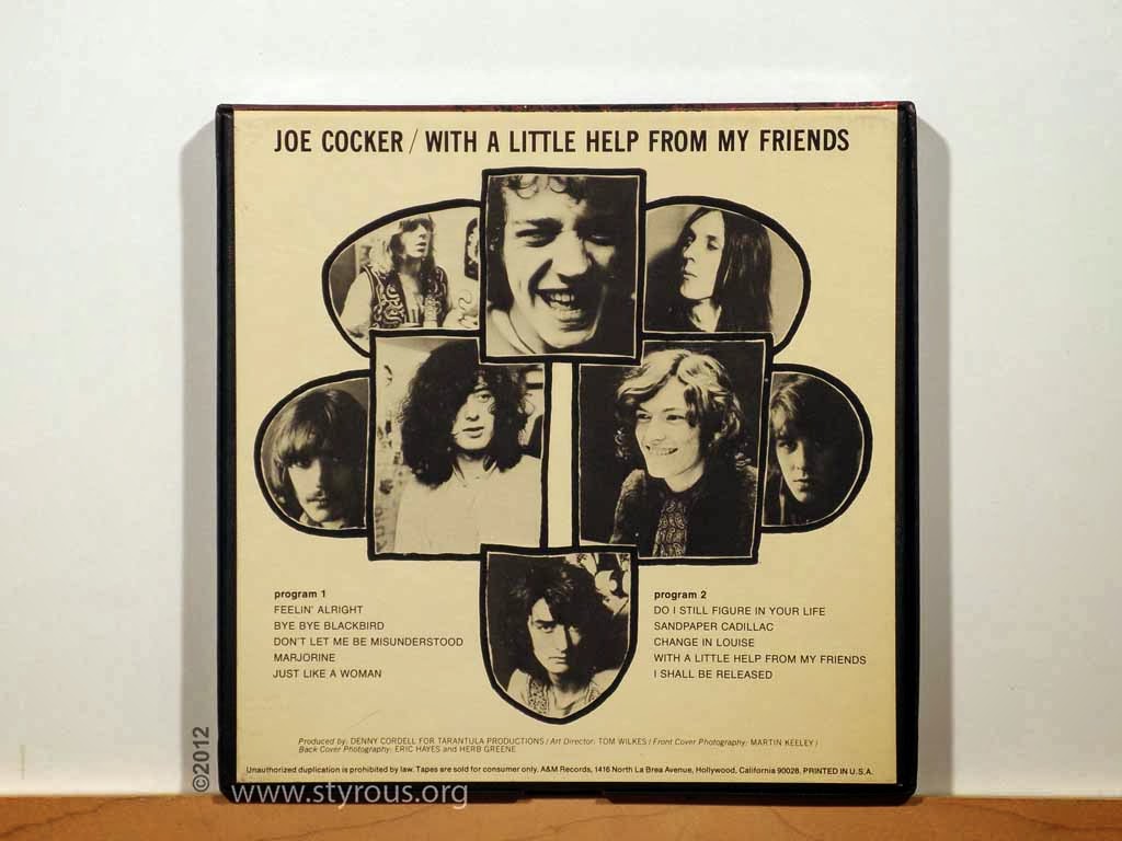 The Styrous® Viewfinder: 101 Reel-to-Reel Tapes 45: Joe Cocker ~ With a Little Help from My Friends