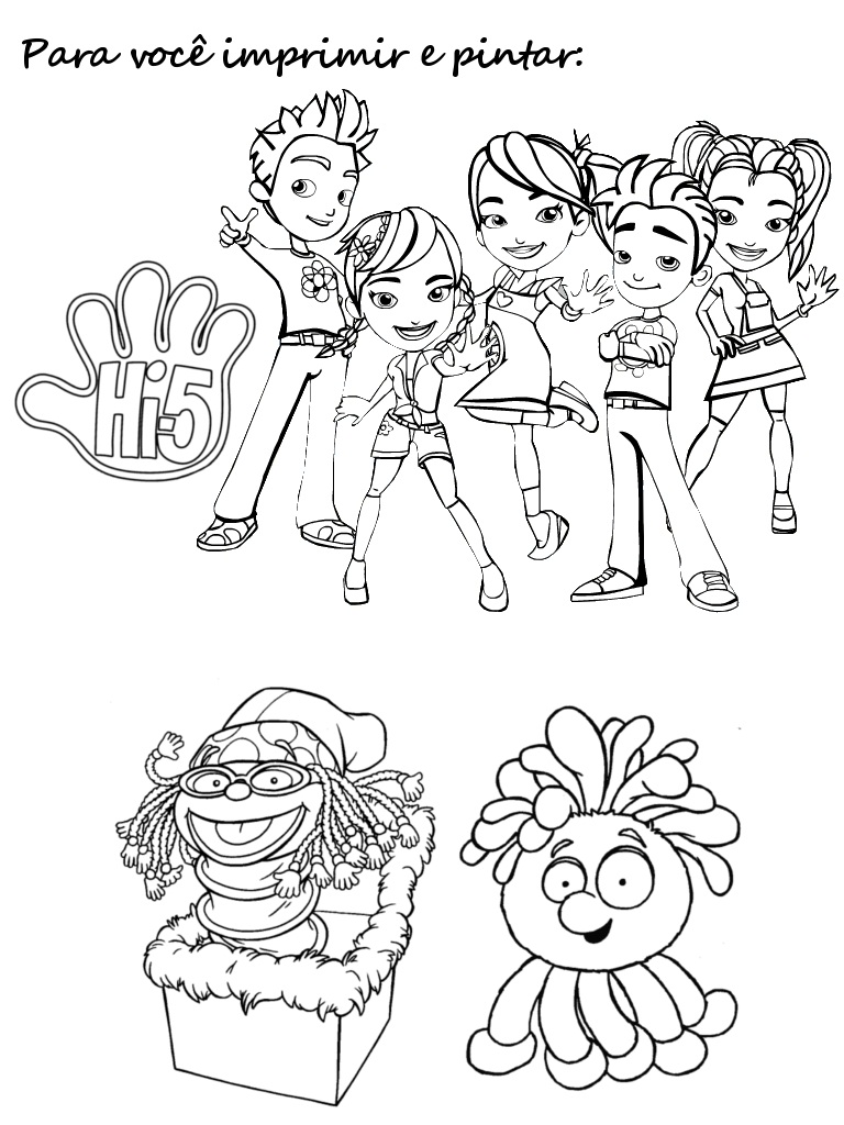 Hi5 Coloring Pages Coloring Pages