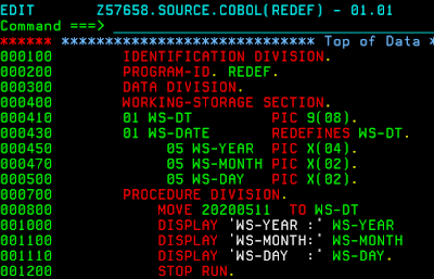 Z/Os Mainframe: COBOL PROGRAMMING