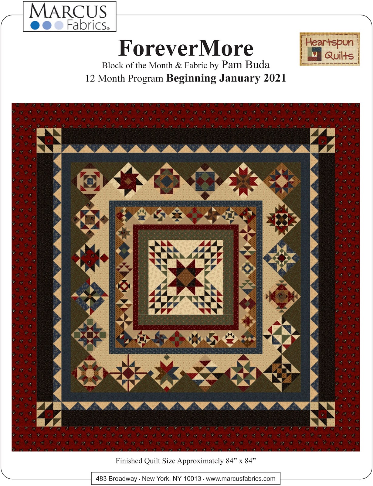 Heartspun Quilts ~ Pam Buda: Introducing ForeverMore ~ My NEW Block of ...