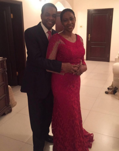 Loved up photo of former Cross River state Gov. Donald Duke & wife Onari