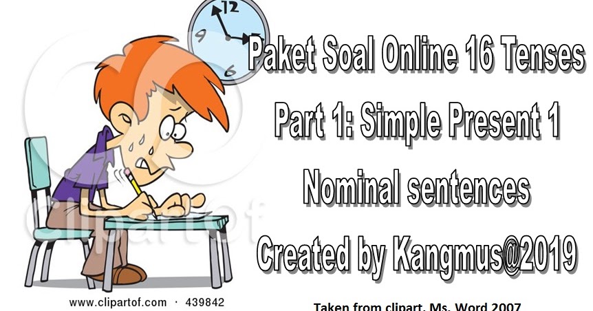 Soal Online Simple Present 1:Nominal Sentences - BAHASA INGGRIS SMP/MTs