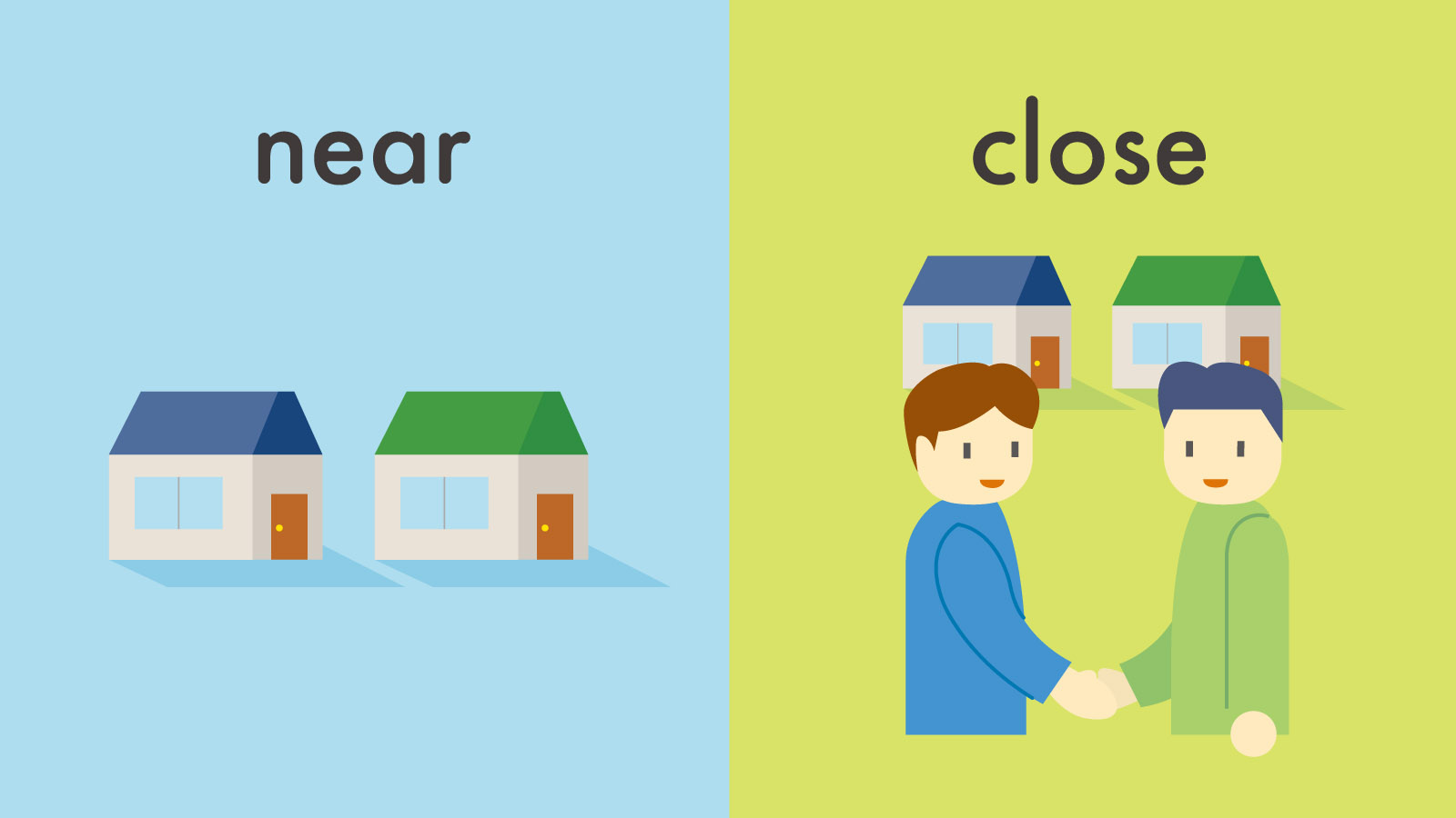 near と close の違いとは？