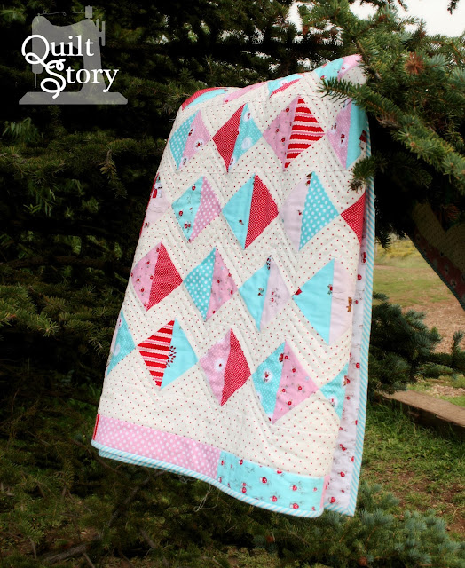 Quilt Story: Diamond Drop pattern....