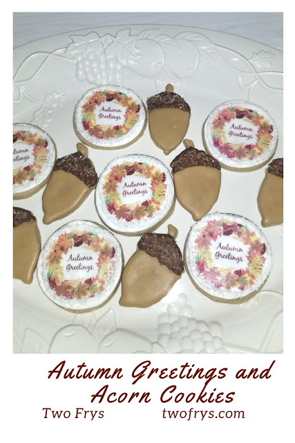 Two Frys: Autumn Greetings and Acorn Cookies