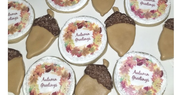 Two Frys: Autumn Greetings and Acorn Cookies