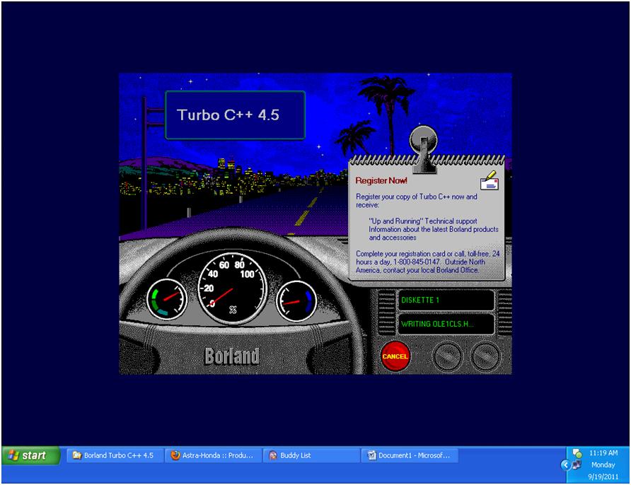 Cara Instalasi Borland Turbo C++ 4.5