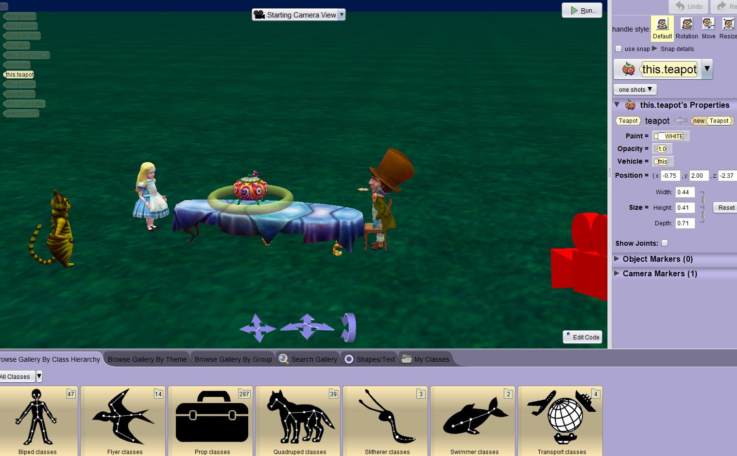 InfoTech 9-10 2019-2020 Block B: Alice - Part 1: Getting Started with Alice