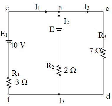 What must be the emf E in the circuit so that the current flowing ...