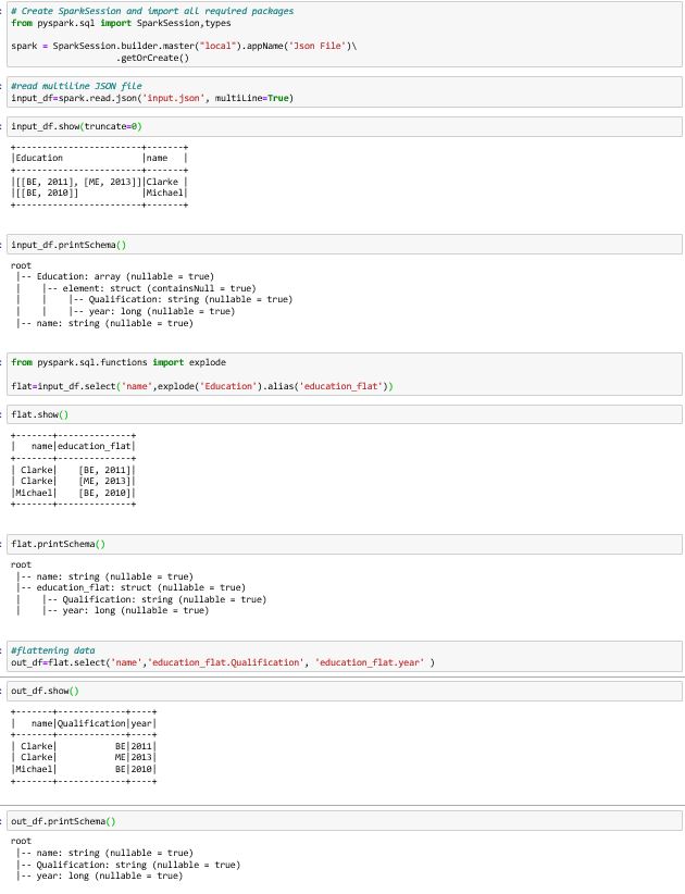How To Read Multiline Json In Apache Spark Handle Json File Format Using Pyspark