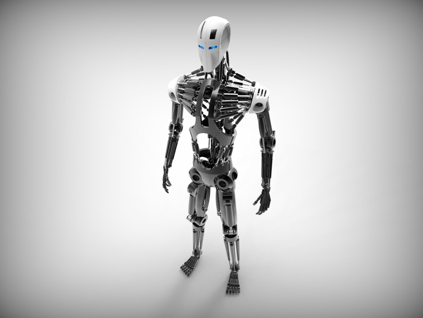 313. Humanoid Robot Skeleton || Human robotic || Free download 3D models