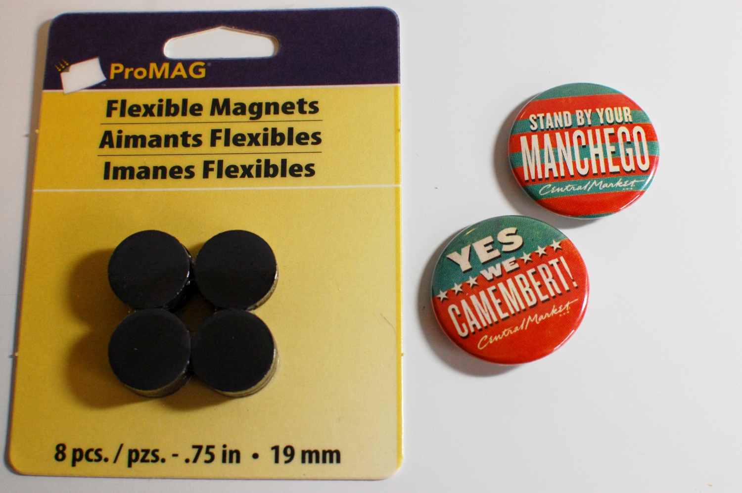 26 Donuts: Quick project: turn your pins into magnets