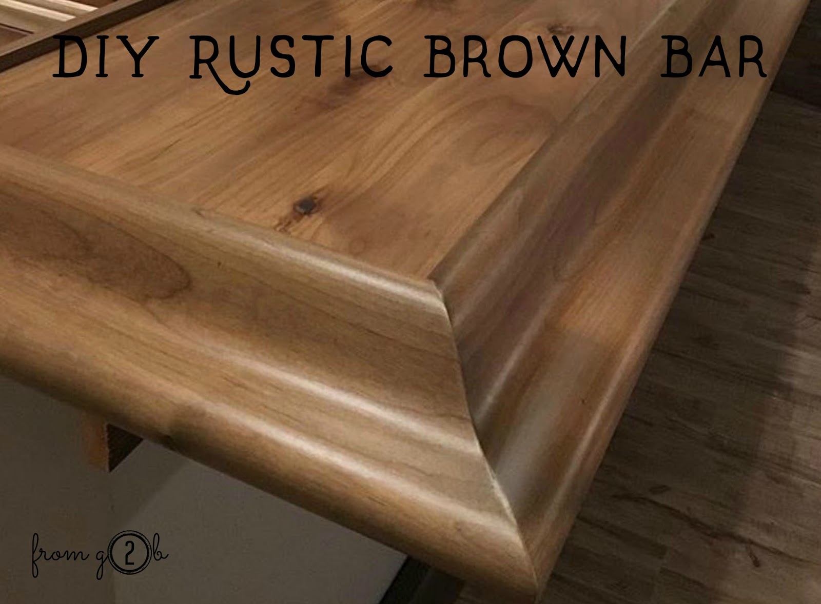 From Gardners 2 Bergers Diy Rustic Brown Bar Top